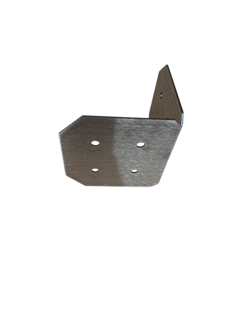 90 Degree Chamfered Angle Bracket for 6x6 Wood Post, 6x6 Angle Bracket ...