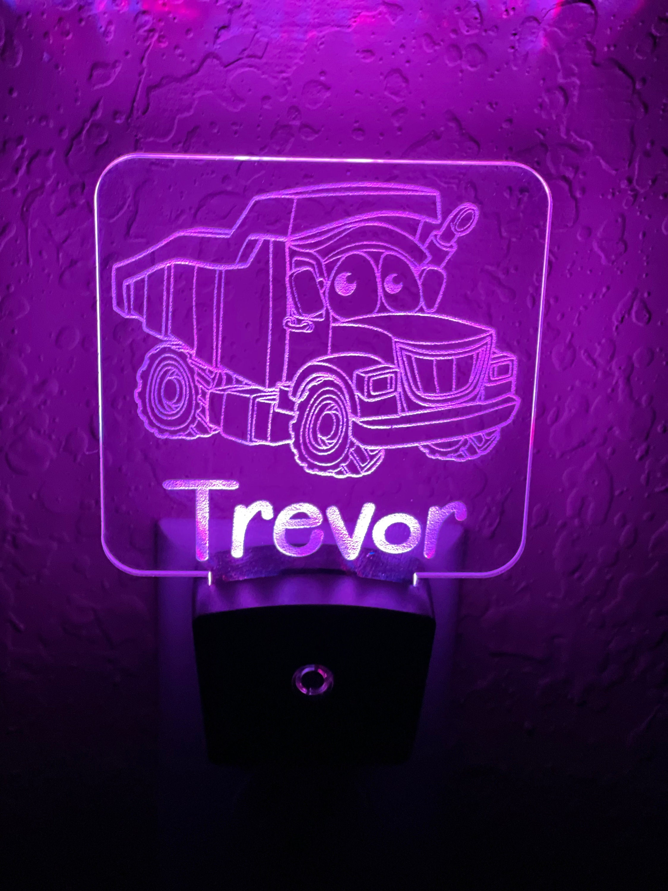 Personalized LED Dump Truck Night Light 7 Color Changing | Etsy
