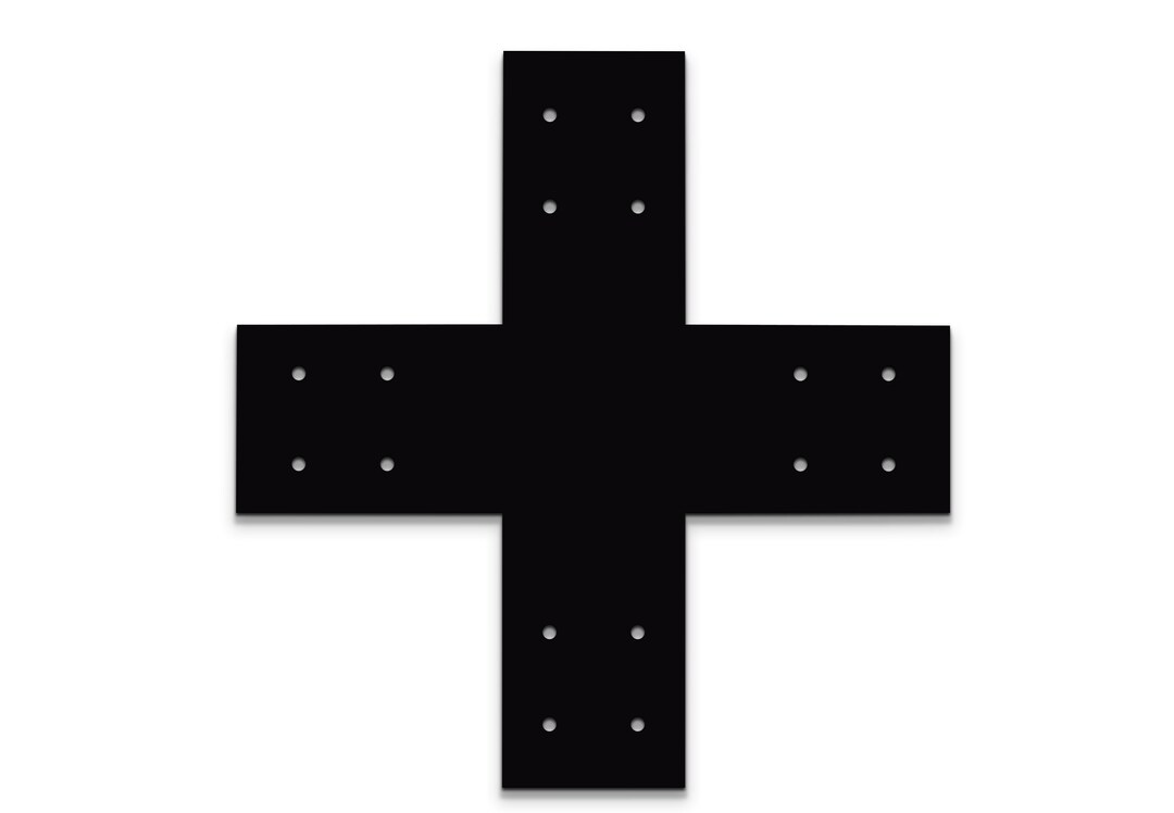 Structural Design X Bracket for 4x4 Post, 4x4 Bolt Plate, 4 Inch X ...