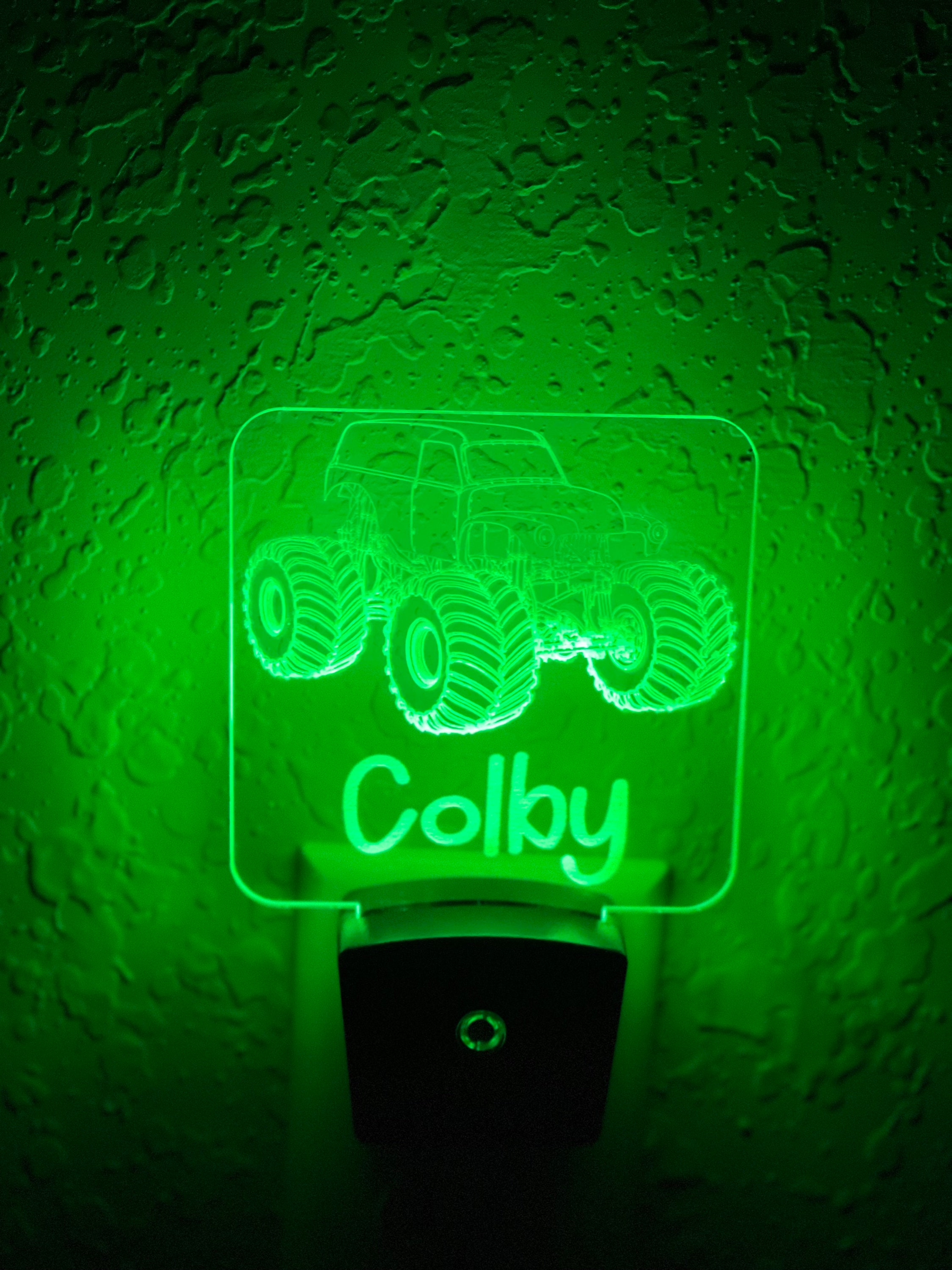Personalized LED Monster Truck Night Light 7 Color Changing | Etsy