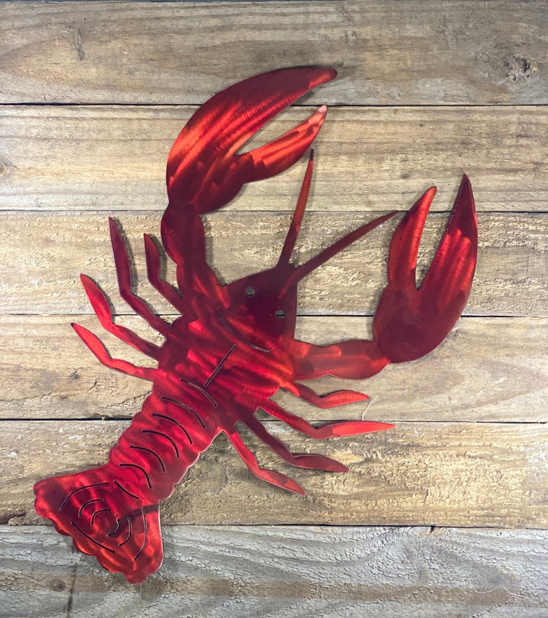 Metal Crawfish Wall Hanging Decoration Crawfish Steel Sign - Etsy