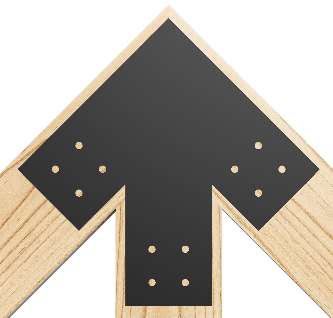 Structural Design Timber Truss Brackets for 6x6 Posts, 6" Timber Truss ...