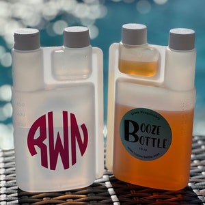 16 Oz Booze Bottle - the Ultimate Liquor Storage Flask & Shot Glass All ...