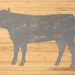 Beef Cuts Chart Metal Sign: Butcher Shop Diagram Wall Art - Etsy