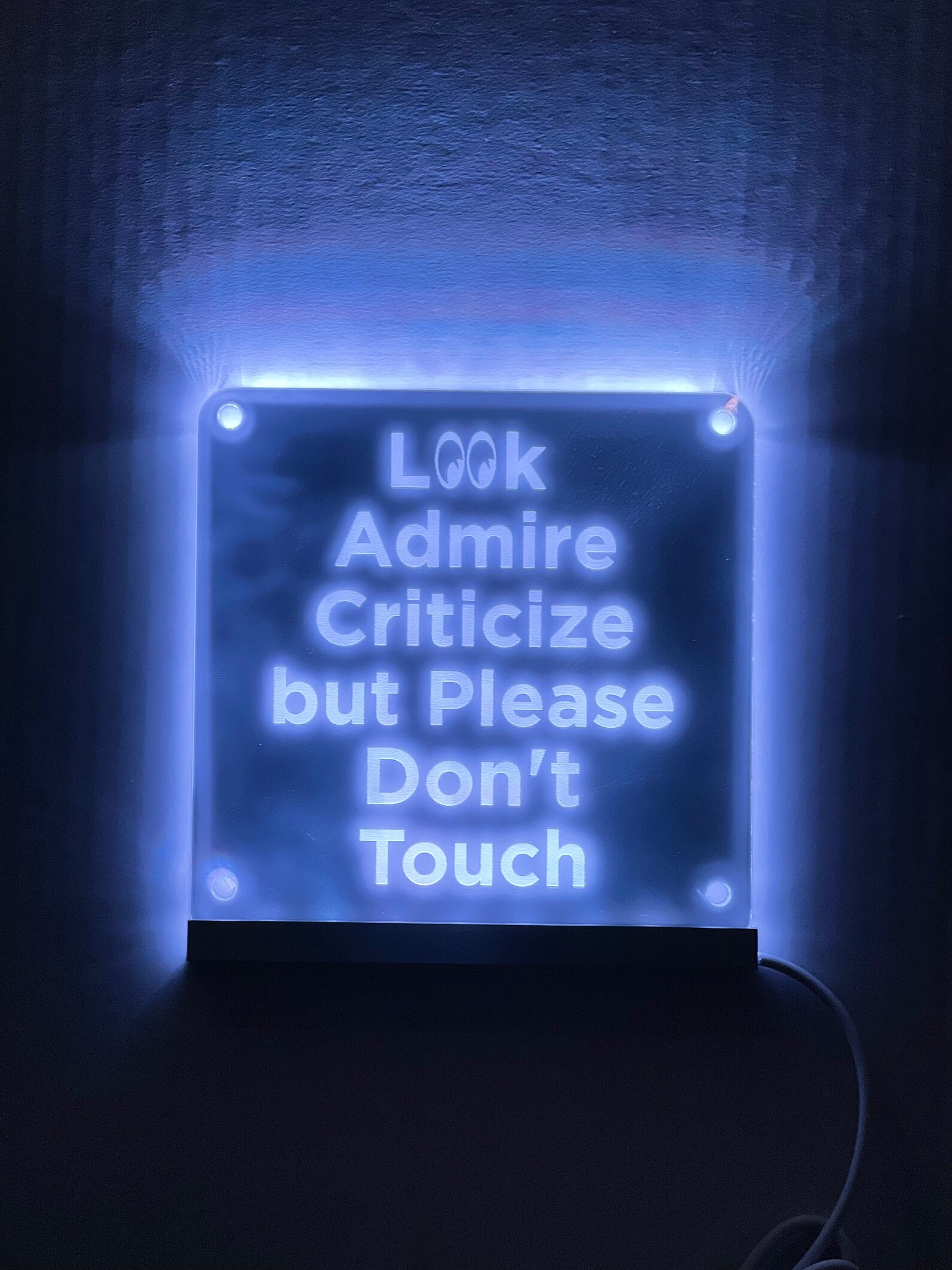 Car Show Do Not Touch Lighted LED Window Sign Car Window LED - Etsy