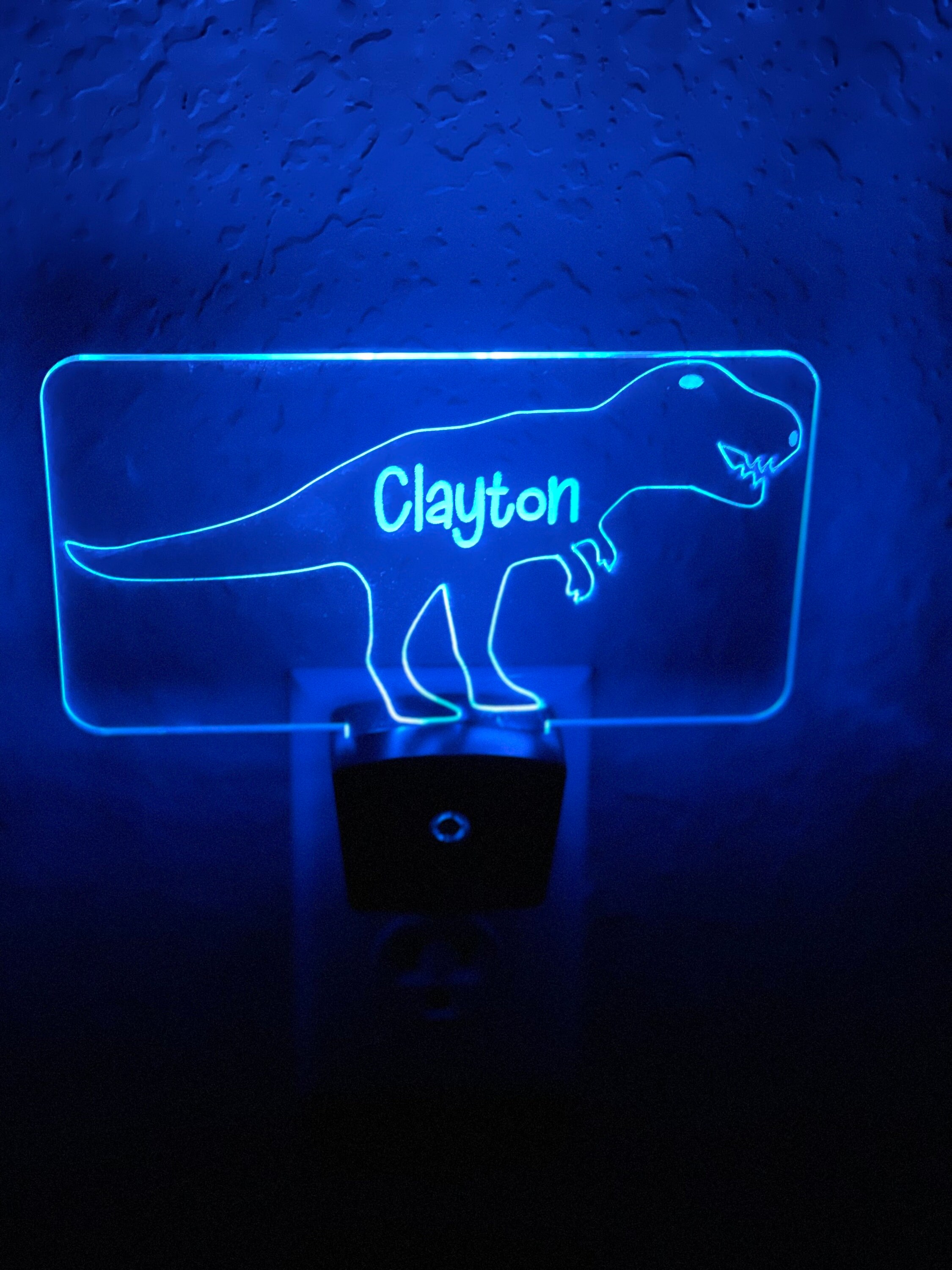 Personalized LED T-rex Dinosaur Night Light 7 Color Changing | Etsy