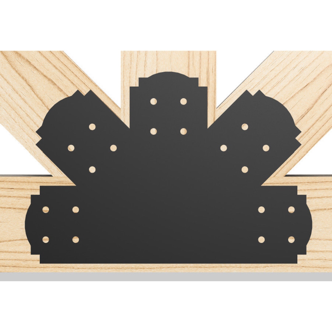 6x6 Decorative Design Timber Truss Brackets for 6x6 Posts, 6" Timber ...