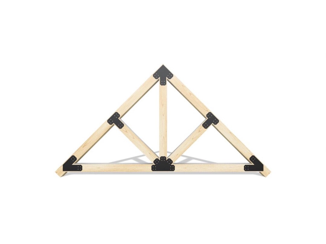 Chamfered Design Dog Eared Timber Truss Brackets for 6x6 Posts, 6 ...