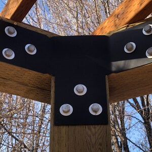 12 Piece Hexagon Pergola Bracket Set for 6 X 6 Posts - Heavy Duty ...