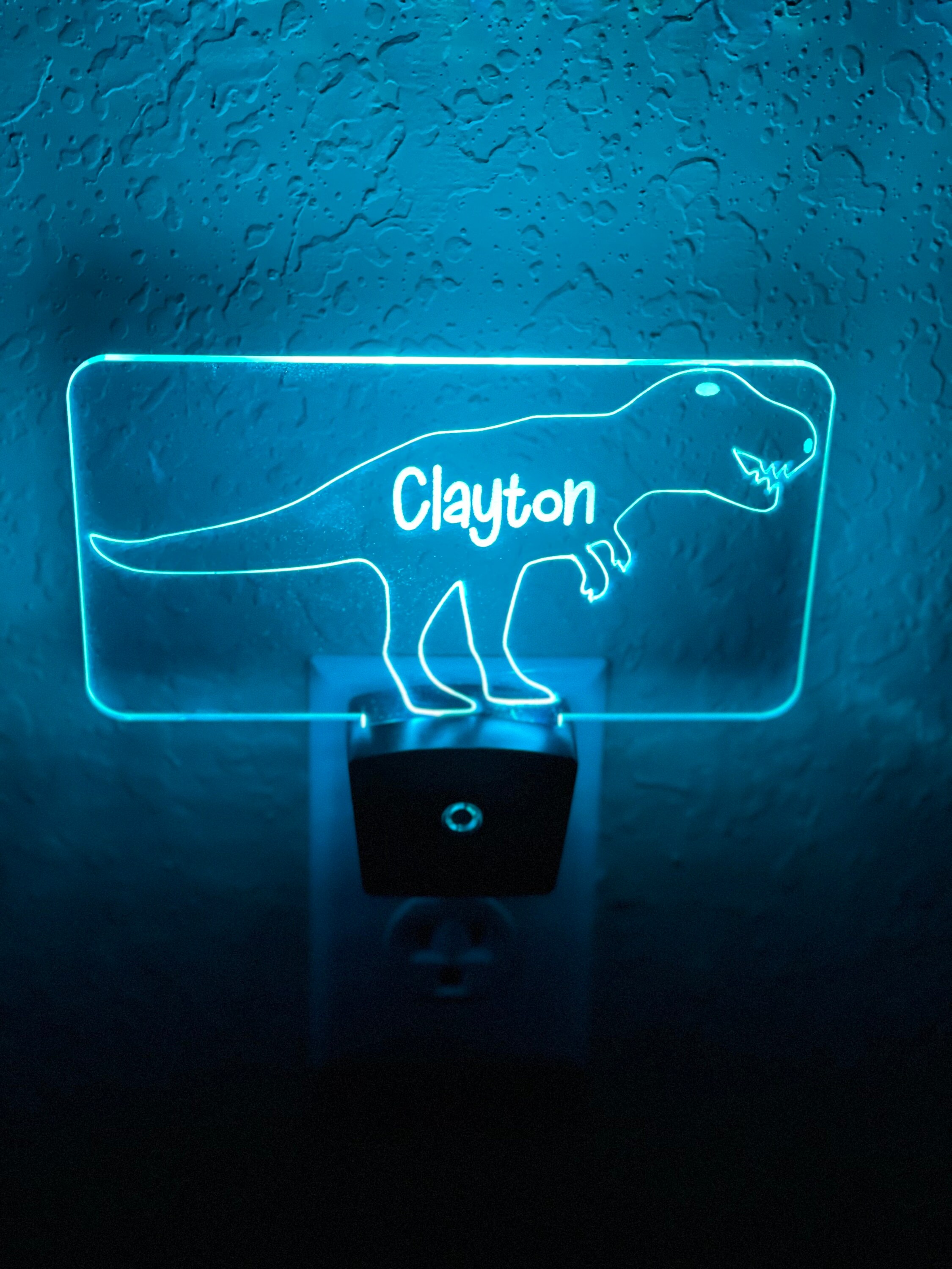 Personalized LED T-rex Dinosaur Night Light 7 Color Changing | Etsy