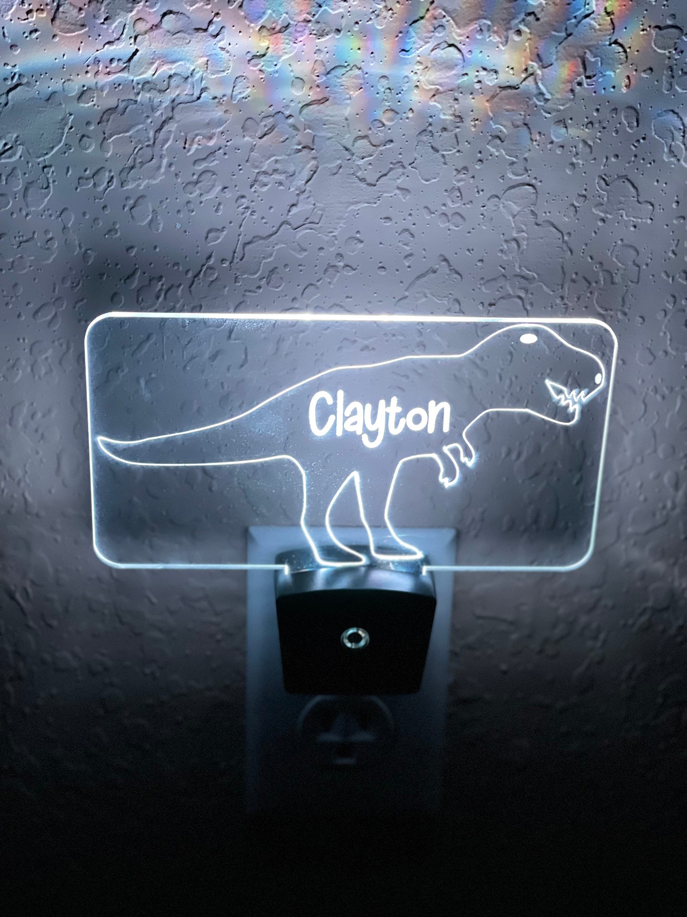 Personalized LED T-rex Dinosaur Night Light 7 Color Changing | Etsy