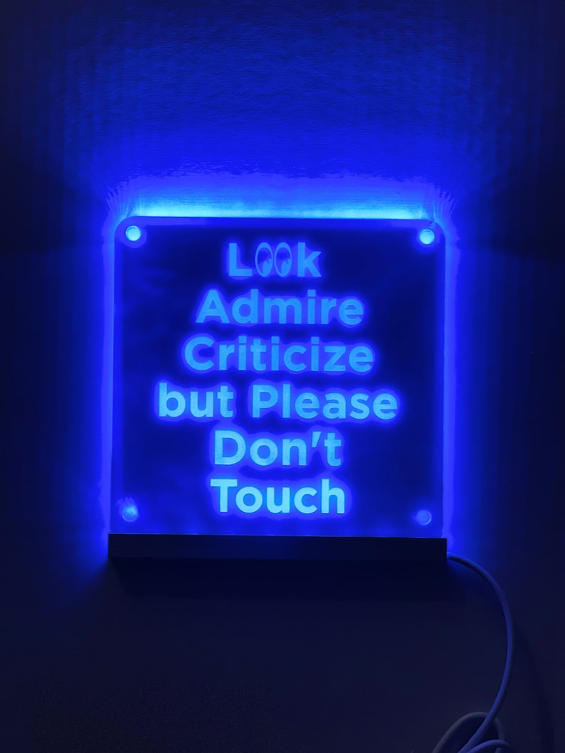 Car Show Do Not Touch Lighted LED Window Sign Car Window LED - Etsy