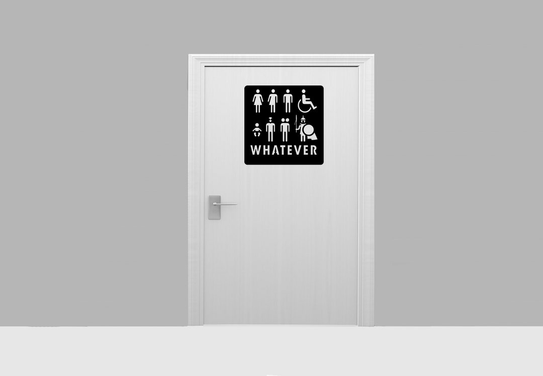 Restroom Sign / Water Closet Sign / Modern Bathroom Sign / Toilet Sign ...