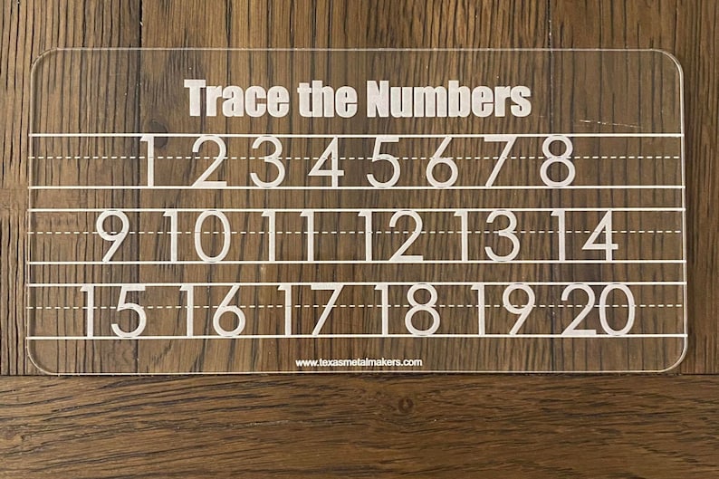 Dry Erase Letter Number and Name Tracing Board Washable - Etsy