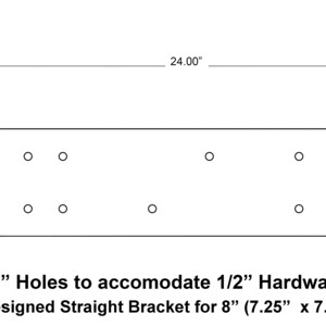 Decorative Design Straight Bracket for 8 Post Steel - Etsy