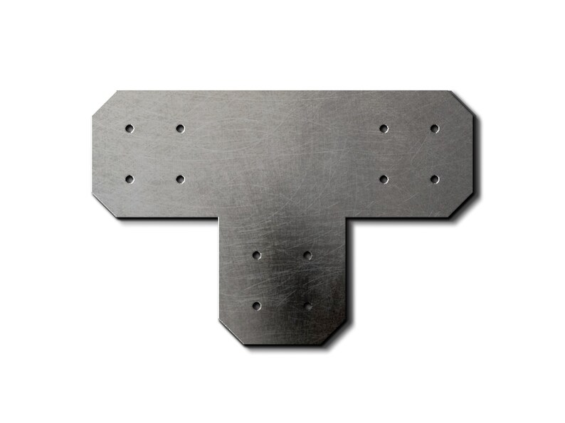 Chamfered Design T Bracket for 6x6 Post, 6 Inch T Bracket Bolt Plate, T ...