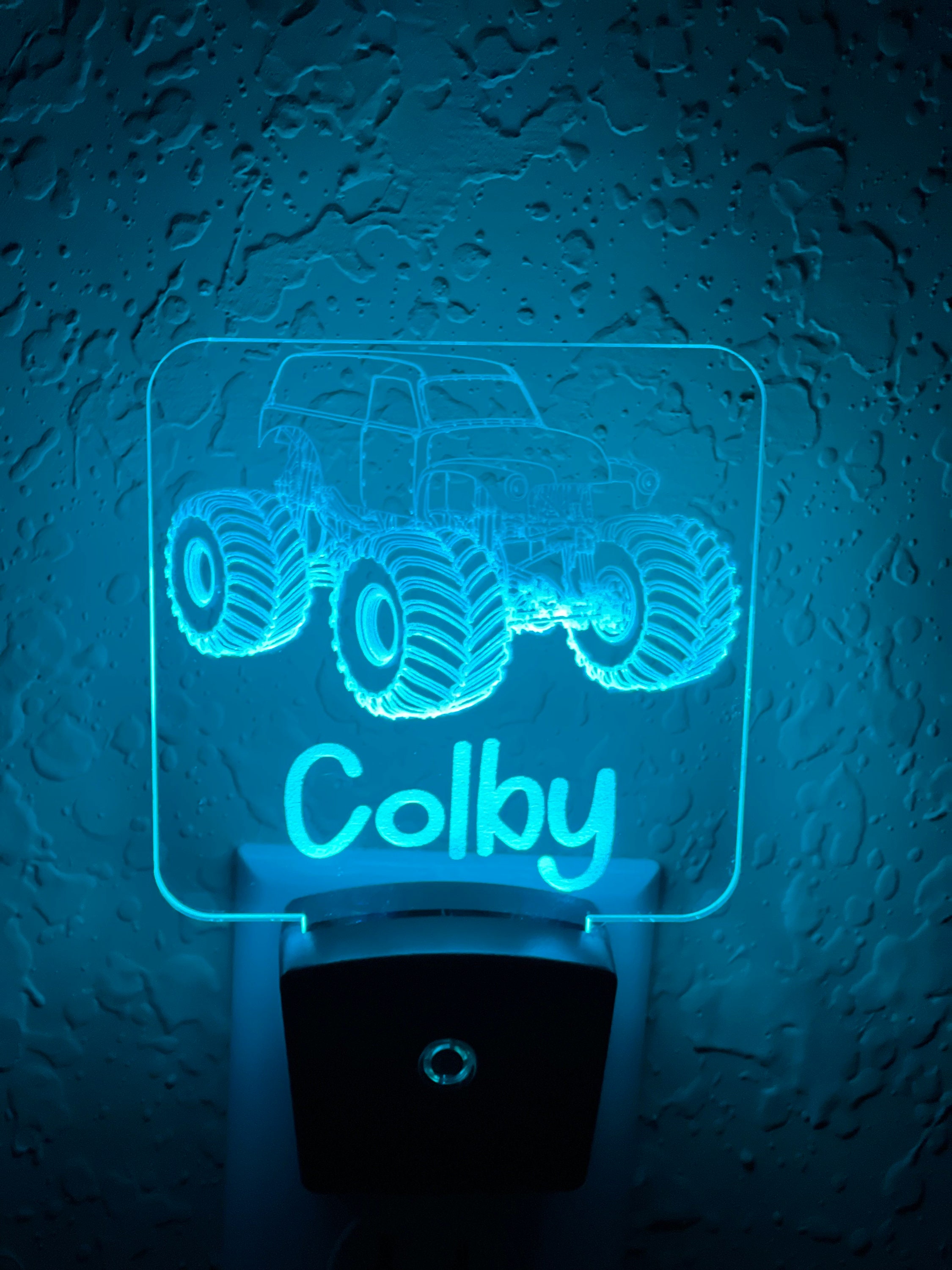 Personalized LED Monster Truck Night Light 7 Color Changing | Etsy
