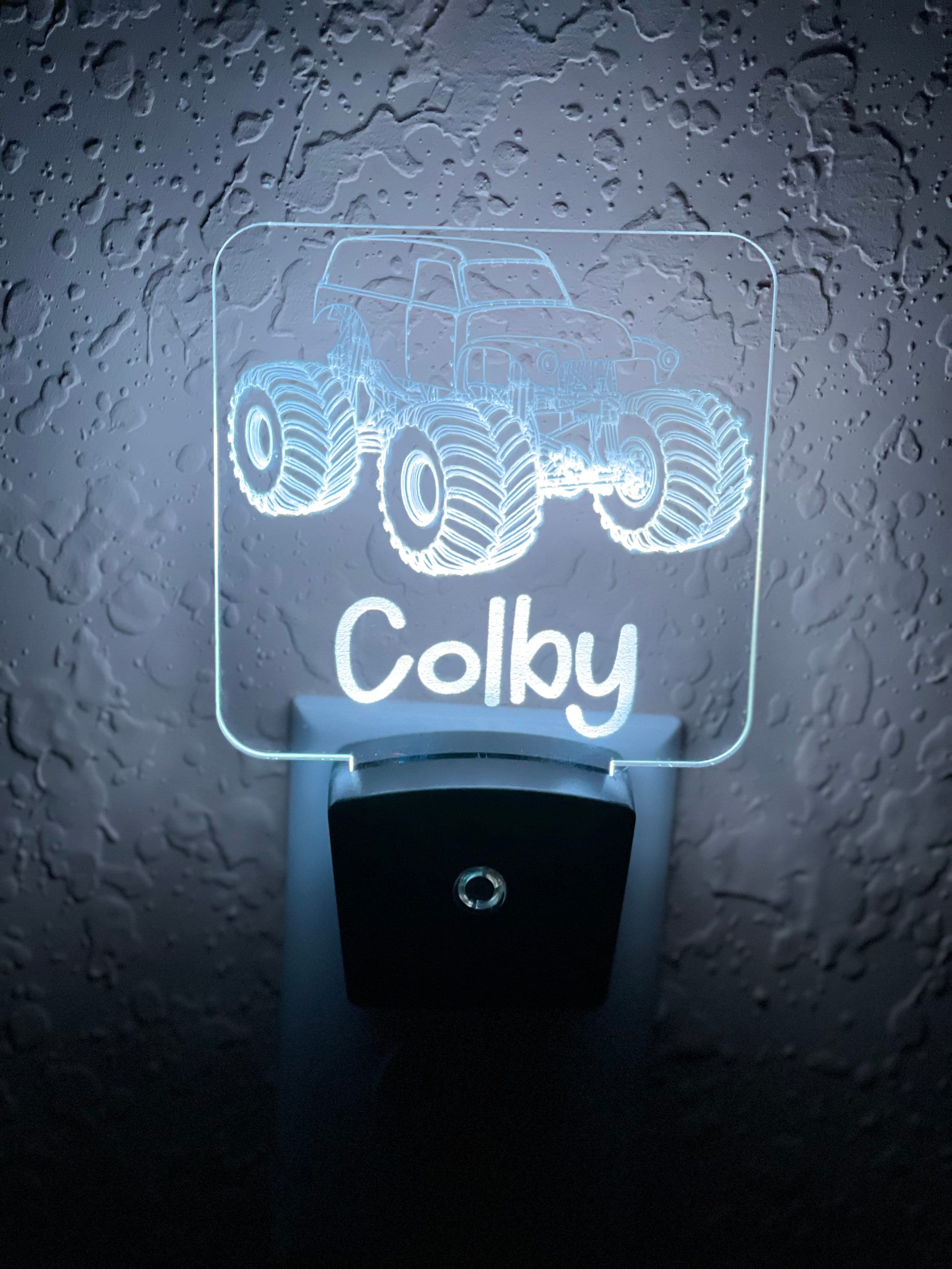 Personalized LED Monster Truck Night Light 7 Color Changing | Etsy
