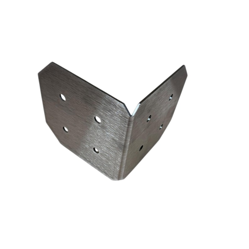 90 Degree Chamfered Steel Angle Bracket for 8" Wood Post - Etsy