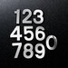7 Inch Modern Metal House Numbers Letters / 7 Steel - Etsy