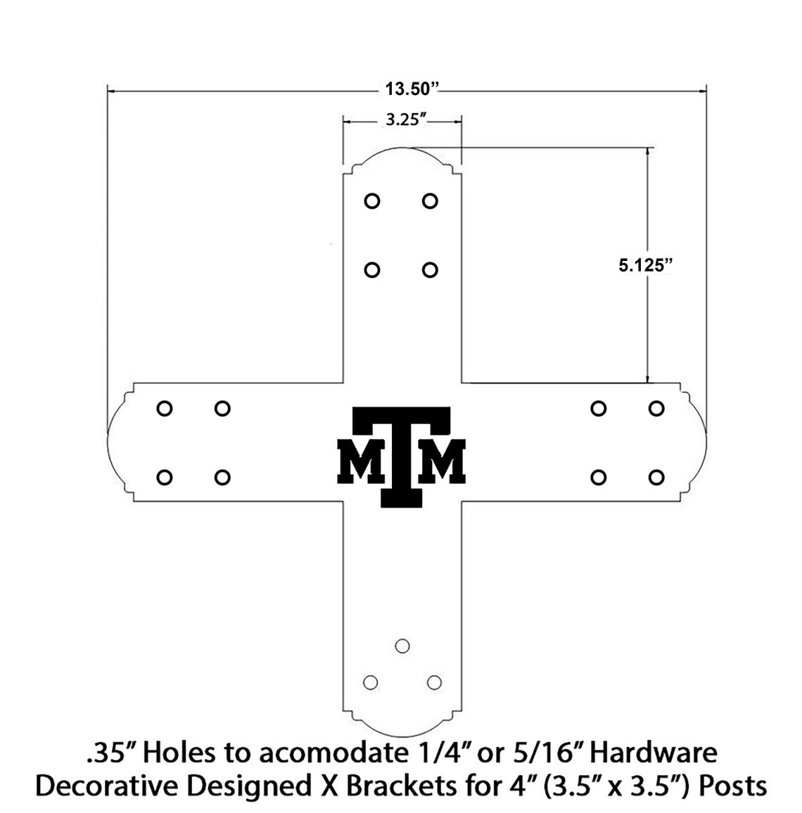 Decorative Design X Bracket for 4x4 Post 4x4 Bolt Plate 4 | Etsy