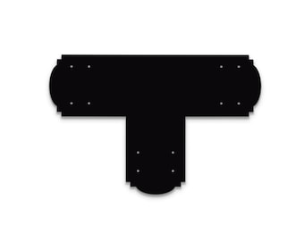 T Bracket for 6" Post, Industrial Design T Bracket, 6 Inch T Post, T ...