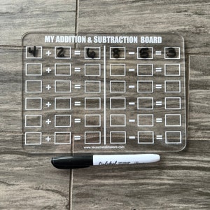 Dry Erase Multiplication Table Board Acrylic, Reusable Washable Math ...