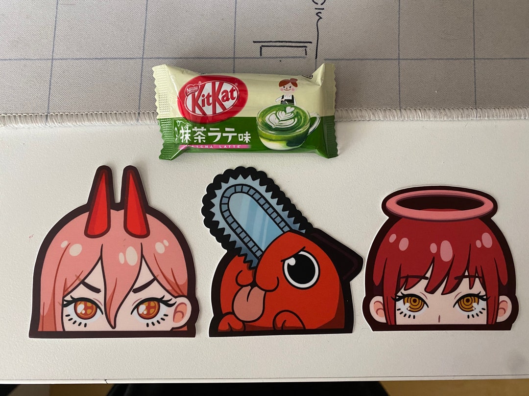 CSM Minis | Anime Chibi Car Laptop Waterproof Matte Vinyl Decal Sticker ...