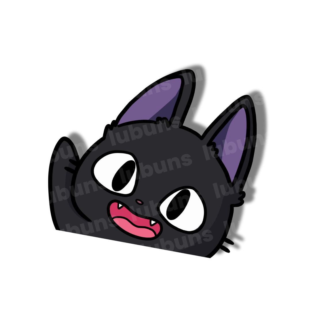 Black Cat | Anime Chibi Car Laptop Vinyl Decal Sticker - Etsy Australia