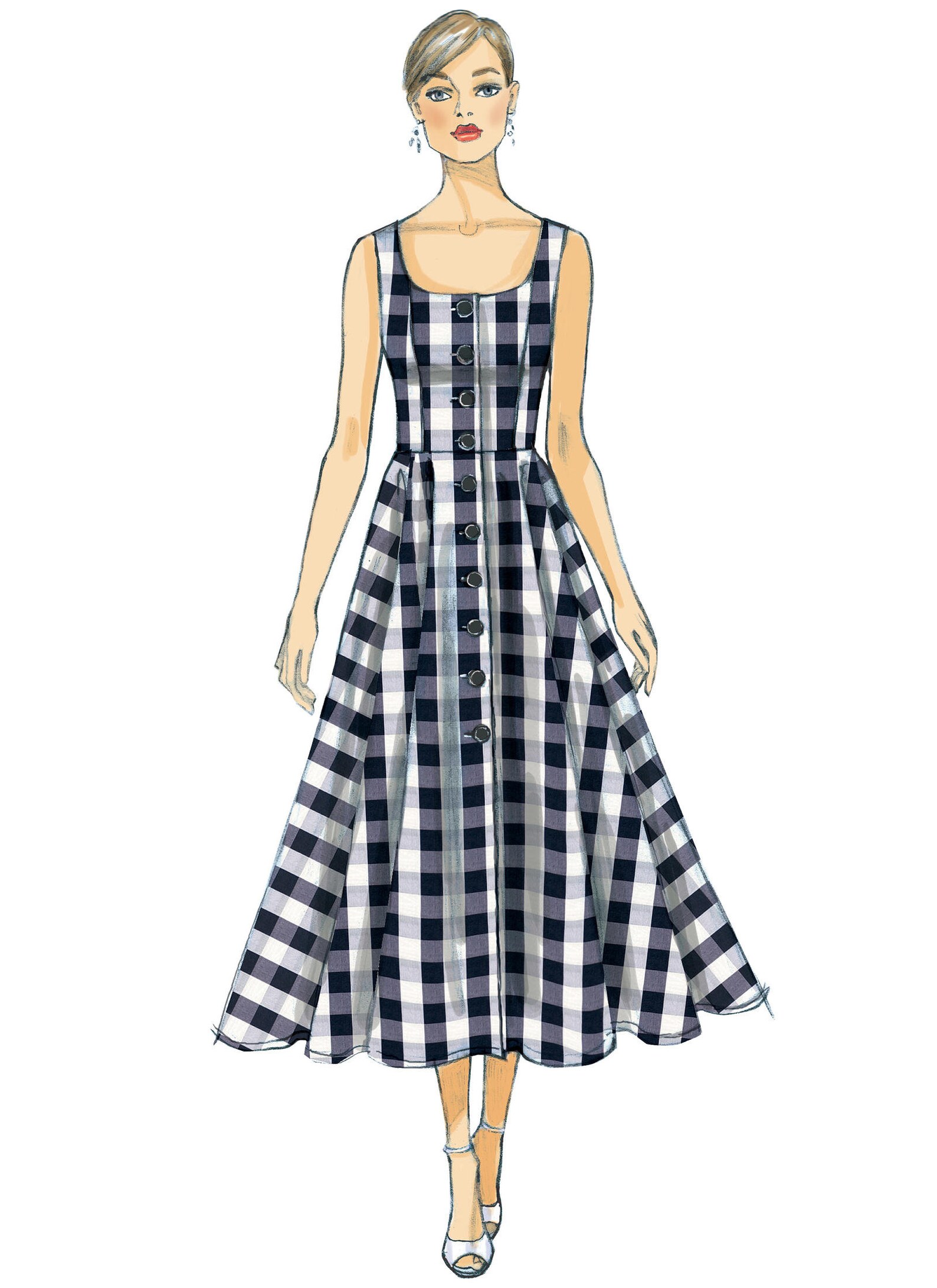 Vogue 9182, Misses’ Close-fitting Dress Pattern, Sizes, 6-8-10-12-14 ...