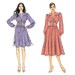 Vogue Pattern 9076, Misses' Gathered Dress With Bishop Sleeves, Sizes ...