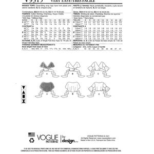 Vogue Pattern 9315, Misses' Wrap Top, Sizes: 6-8-10-12-14, UNCUT Sewing ...