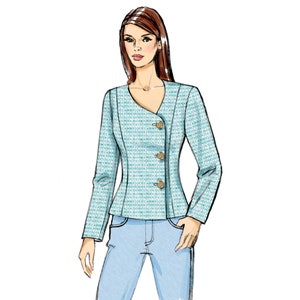 Vogue 9339, Misses’ Fitted Lined Jacket With Button Closure, Sizes: 6-8 ...