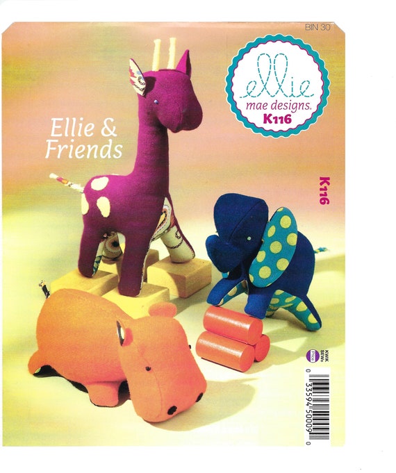 Kwik Sew Ellie and Friends Pattern 116 Ellie Mae Designs - Etsy