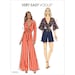 Vogue 2960, Misses’ Close-fitting, Low Neckline Dress, Size 4-10 ...