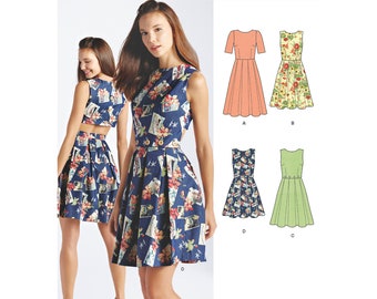 New Look Pattern 6700, Misses' Wrap Tops With Button Closure, Sizes 4-6 ...
