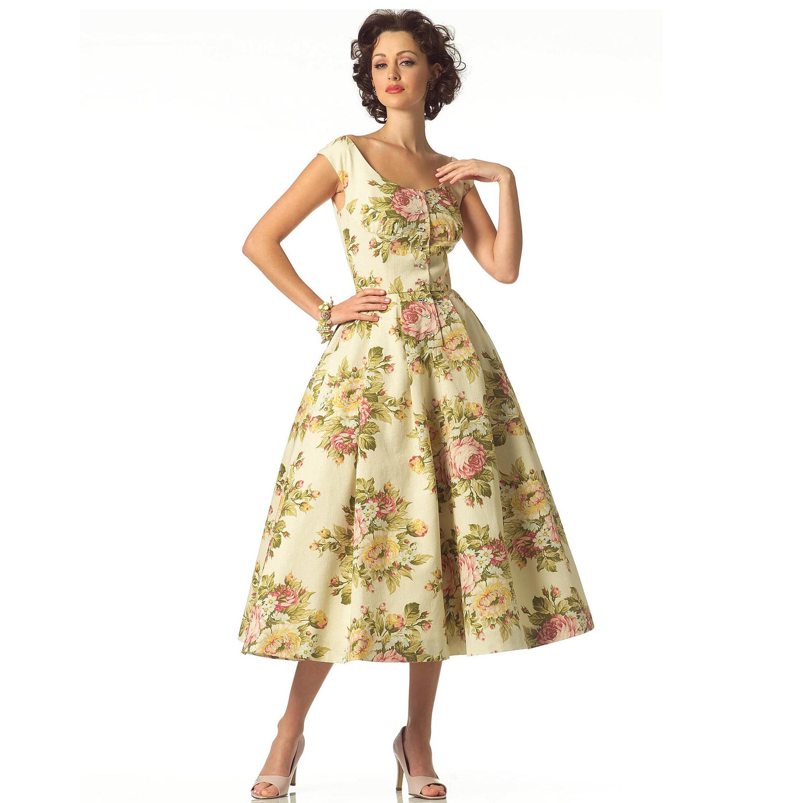 Vogue 2960, Misses’ Close-fitting, Low Neckline Dress, Size 4-10 ...