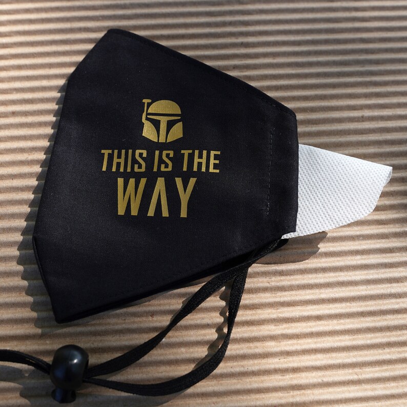 This is the Way Face Mask Star Wars Face Mask 3 Layer Mask - Etsy