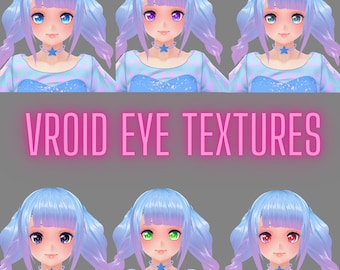 Vroid Eye Texture Set 23 With 12 Colour Variations Including Rainbow ...