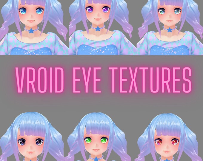 Vroid Eyes Set! EYE TEXTURE SET for Vtuber (34 Vroid Studio Eyes ...