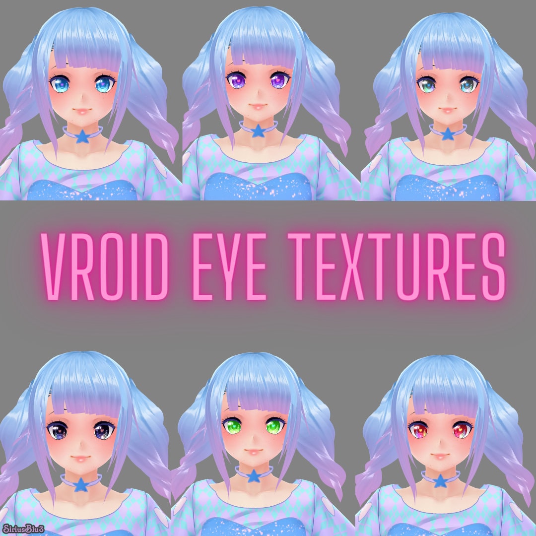 Vroid Eye Texture Set: Heart Eyes, 12 Colors - Etsy