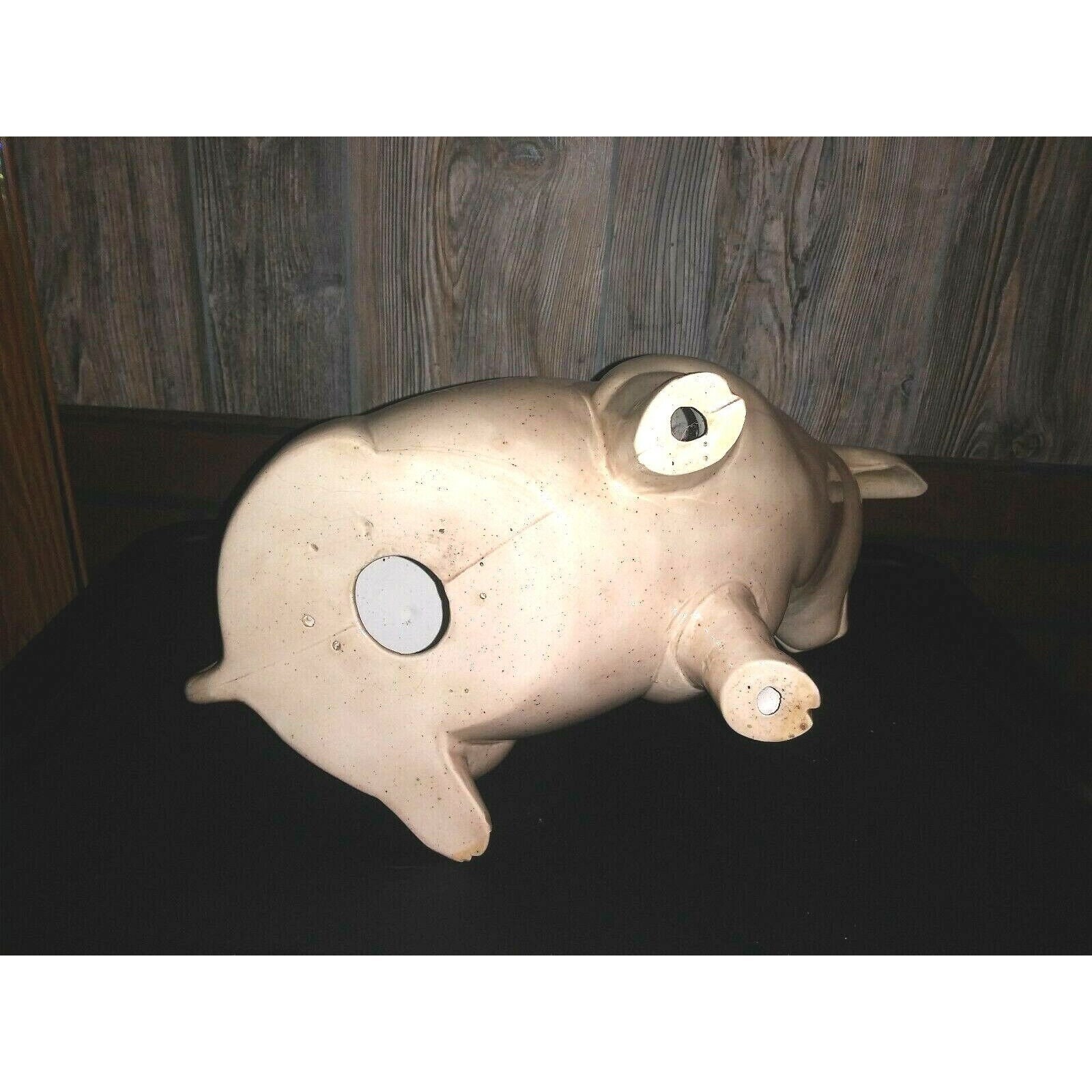 VTG Large Pot Belly Flat Nosed Pig Figurine Statue Ceramic Porcelain 14 ...