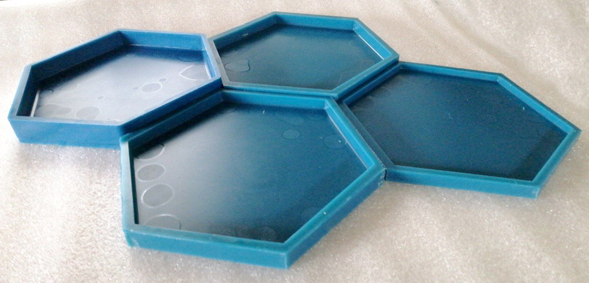 Set of Polyurethane Molds Forms HEXAGONS Decorative Concrete - Etsy