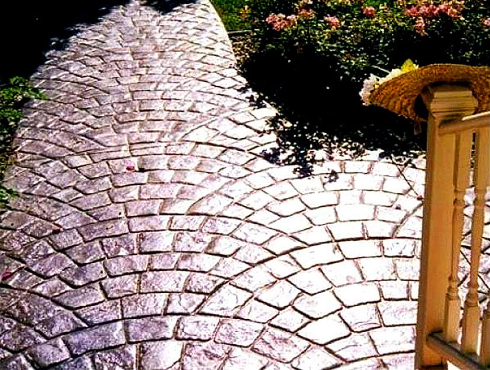 Polyurethane Mat Stamp FAN Concrete Cement Stamping Pattern Imprint ...