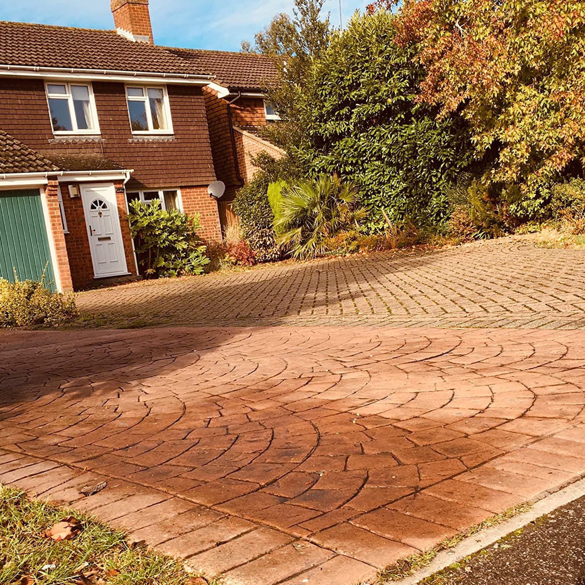 Polyurethane Mat Stamp FAN Concrete Cement Stamping Pattern Imprint ...