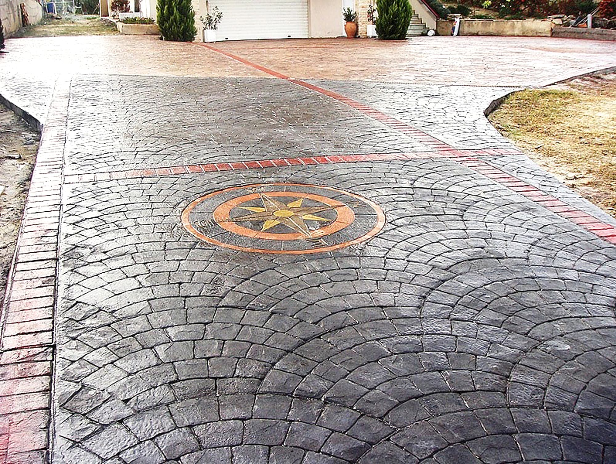 PU Mat Stamp COMPASS | Concrete Cement Stamping Pattern Imprint ...