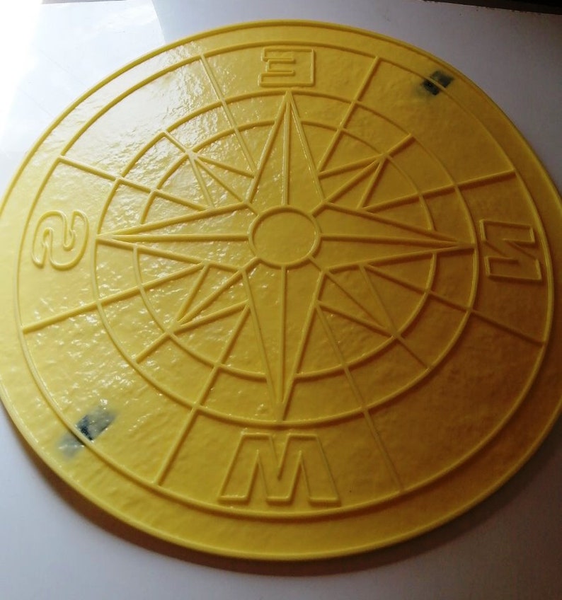PU Mat Stamp COMPASS | Concrete Cement Stamping Pattern Imprint ...