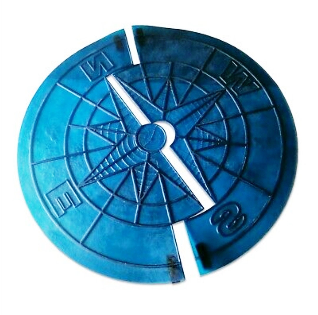 Set of PU Mat Stamps COMPASS Big | Concrete Cement Stamping Pattern ...