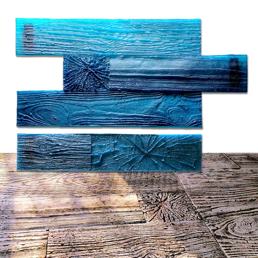 Set of PU Mat Stamps OLD TREE | Concrete Cement Stamping Pattern ...