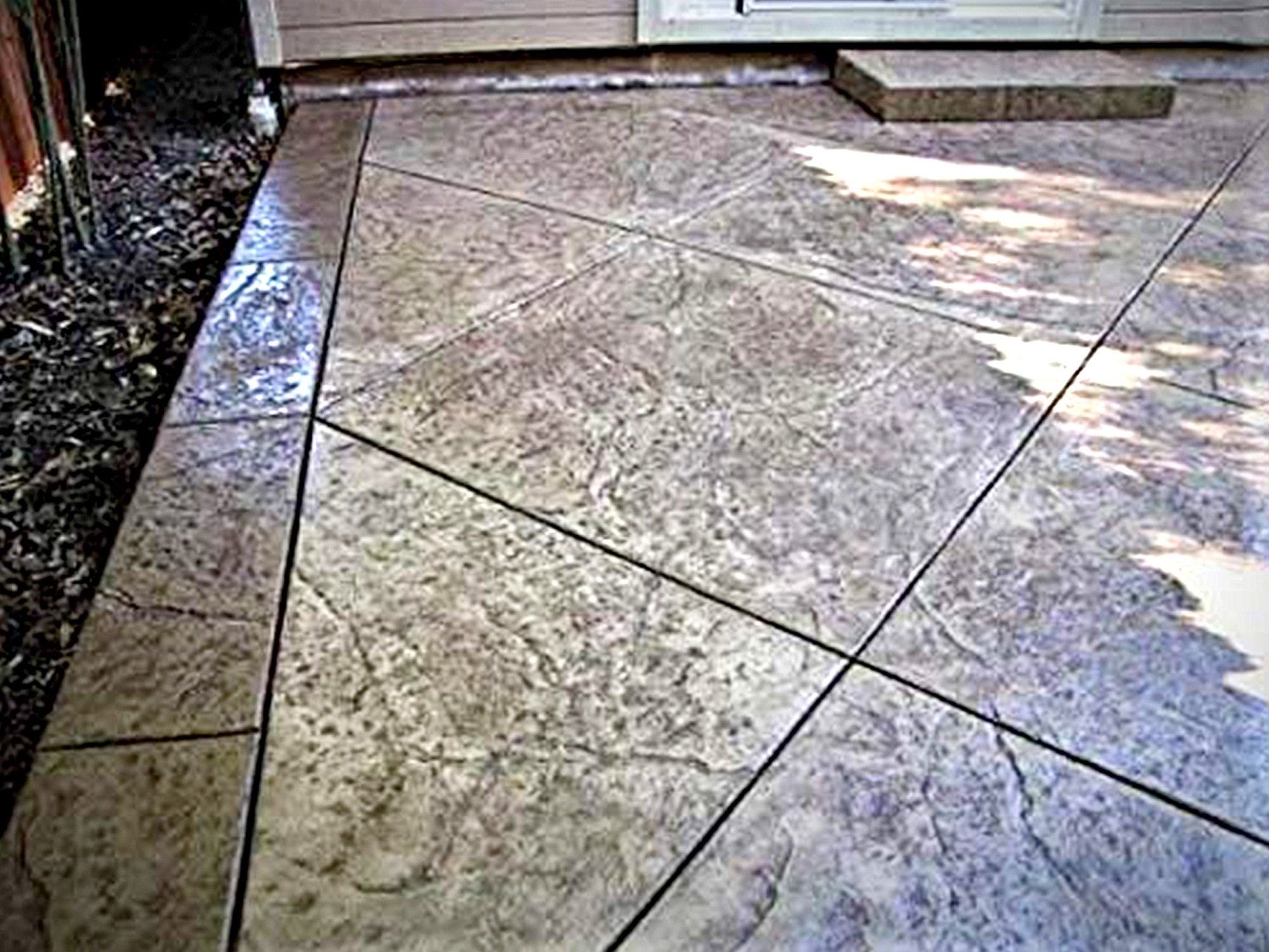 Polyurethane Mat Stamp STONE TEXTURE ROCK Concrete Cement Stamping ...